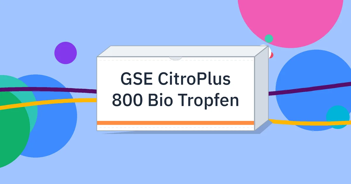 Symbolbild: Packung mit der Aufschrift GSE CitroPlus 800 Bio Tropfen (PZN 19108473) – Verfügbarkeit und Bezug in Apotheken in Frankfurt am Main