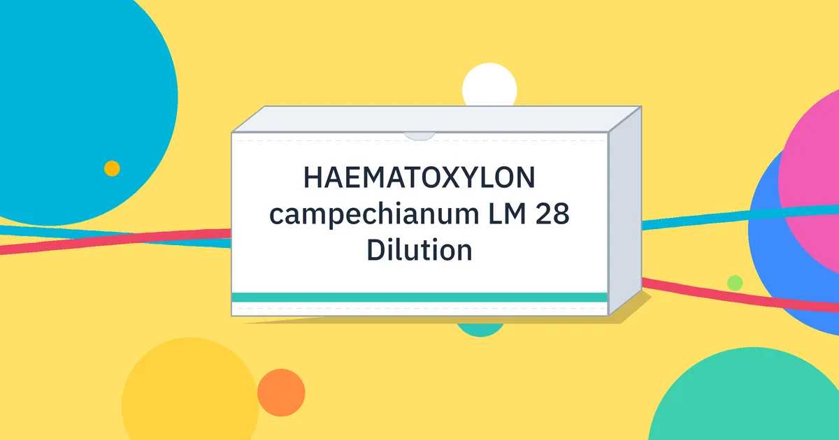 Symbolbild: Packung mit der Aufschrift HAEMATOXYLON campechianum LM 28 Dilution (PZN 13549526) – Verfügbarkeit und Bezug in Apotheken in Frankfurt am Main