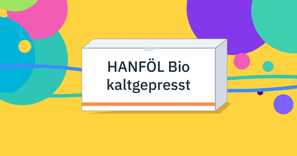 Symbolbild: Packung mit der Aufschrift HANFÖL Bio kaltgepresst (PZN 14352174) – Verfügbarkeit und Bezug in Apotheken in Frankfurt am Main