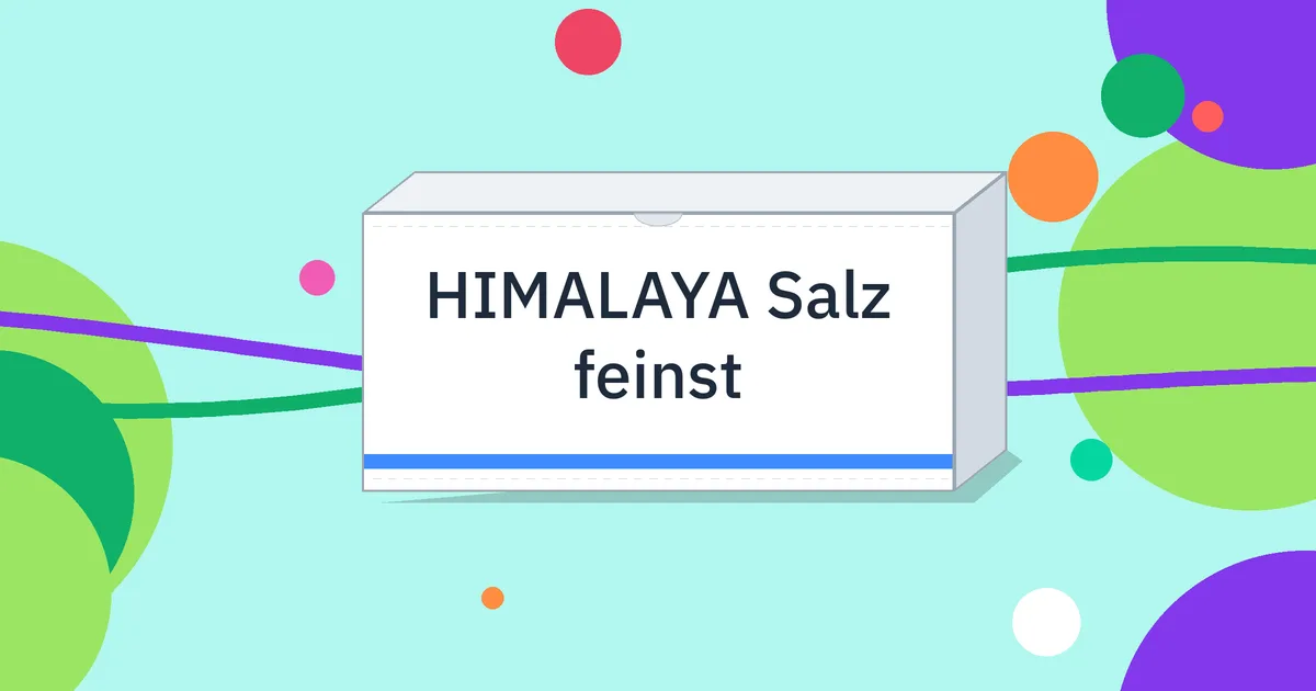 Symbolbild: Packung mit der Aufschrift HIMALAYA Salz feinst (PZN 02779252) – Verfügbarkeit und Bezug in Apotheken in Frankfurt am Main