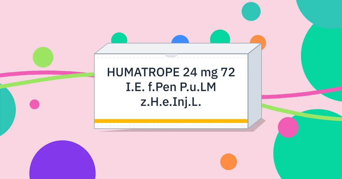 Symbolbild: Packung mit der Aufschrift HUMATROPE 24 mg 72 I.E. f.Pen P.u.LM z.H.e.Inj.L. (PZN 08756938) – Verfügbarkeit und Bezug in Apotheken in Frankfurt am Main