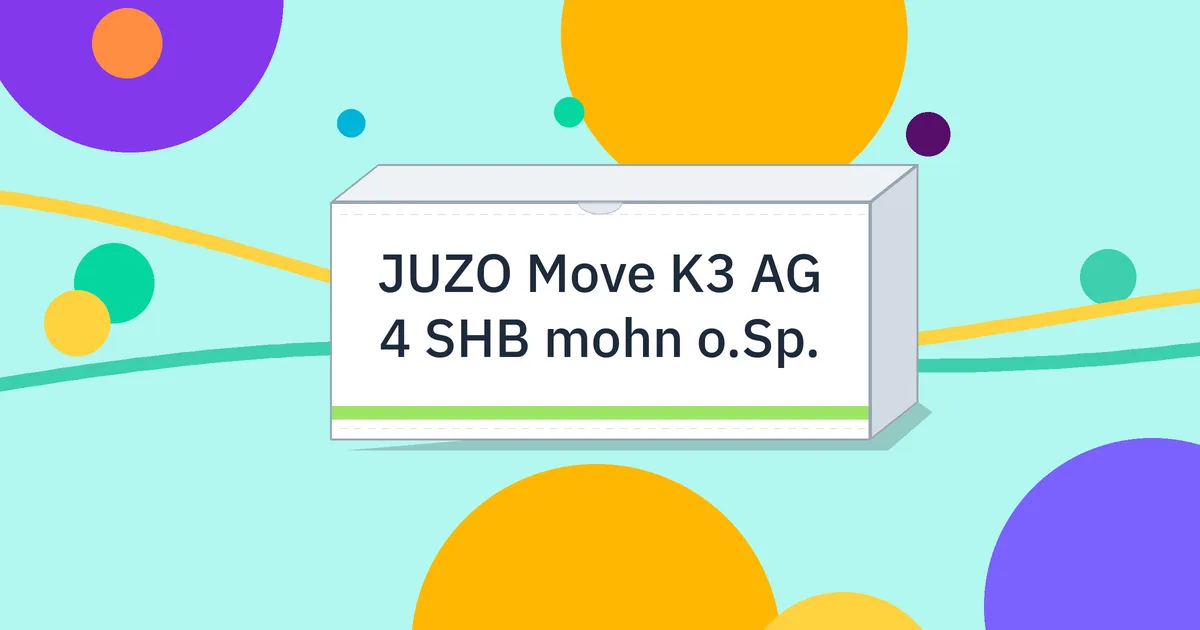 Symbolbild: Packung mit der Aufschrift JUZO Move K3 AG 4 SHB mohn o.Sp. (PZN 18589312) – Verfügbarkeit und Bezug in Apotheken in Frankfurt am Main