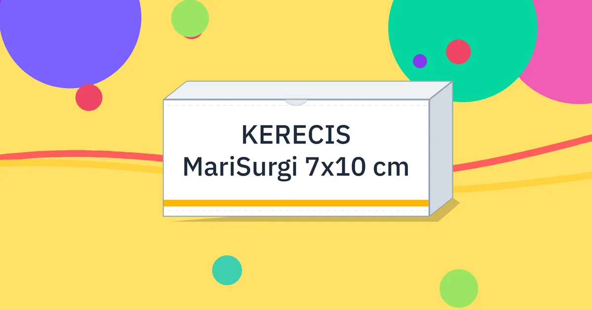 Symbolbild: Packung mit der Aufschrift KERECIS MariSurgi 7x10 cm (PZN 20521557) – Verfügbarkeit und Bezug in Apotheken in Frankfurt am Main