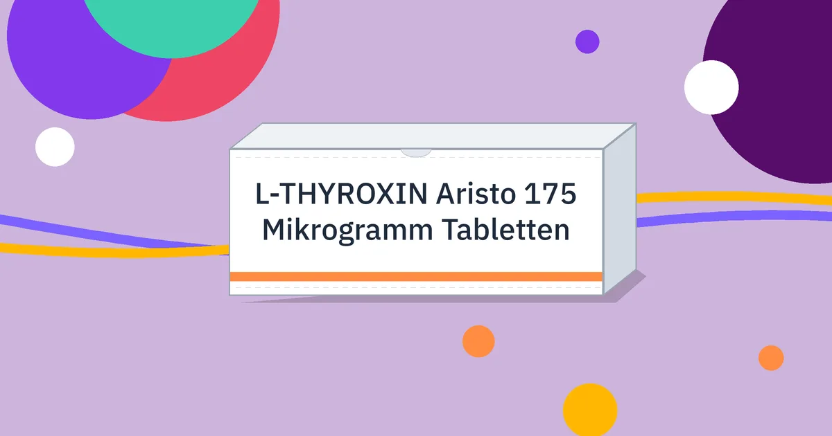 Symbolbild: Packung mit der Aufschrift L-THYROXIN Aristo 175 Mikrogramm Tabletten (PZN 19160717) – Verfügbarkeit und Bezug in Apotheken in Frankfurt am Main