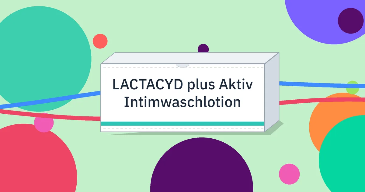 Symbolbild: Packung mit der Aufschrift LACTACYD plus Aktiv Intimwaschlotion (PZN 17895283) – Verfügbarkeit und Bezug in Apotheken in Frankfurt am Main