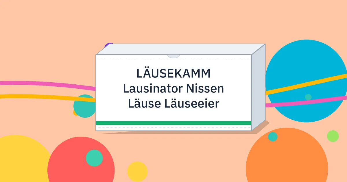 Symbolbild: Packung mit der Aufschrift LÄUSEKAMM Lausinator Nissen Läuse Läuseeier (PZN 12600432) – Verfügbarkeit und Bezug in Apotheken in Frankfurt am Main