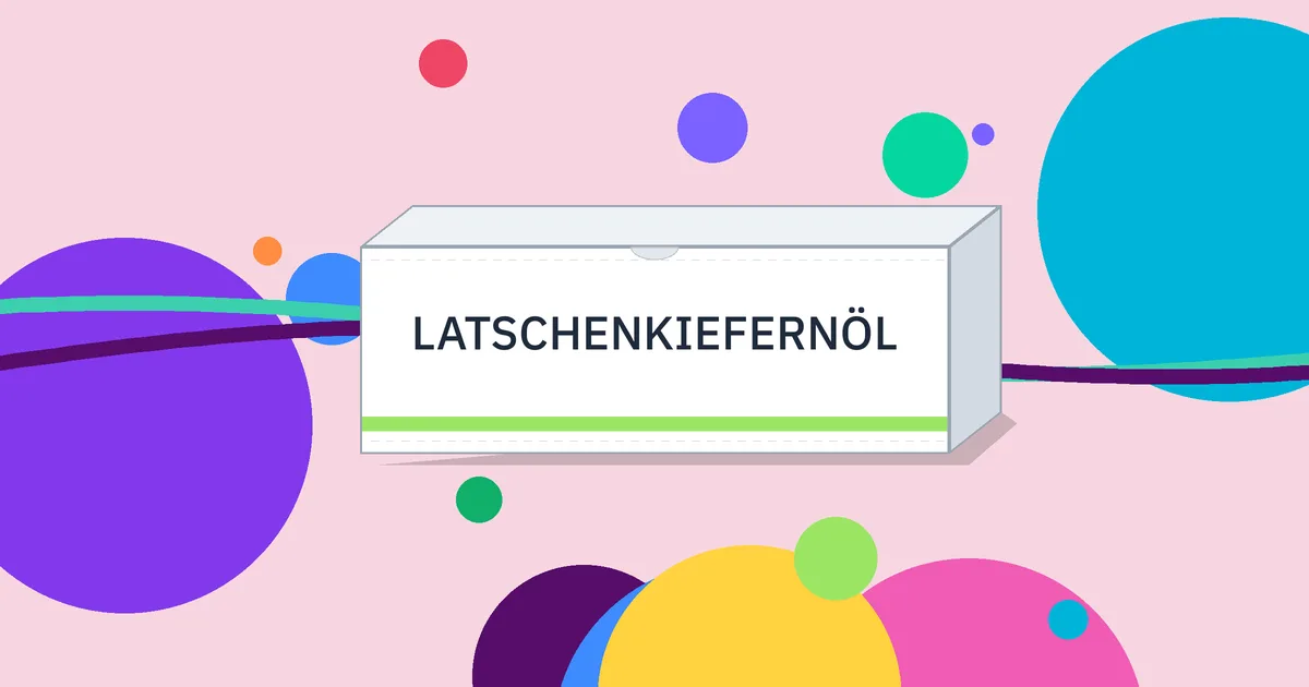 Symbolbild: Packung mit der Aufschrift LATSCHENKIEFERNÖL (PZN 03681443) – Verfügbarkeit und Bezug in Apotheken in Frankfurt am Main