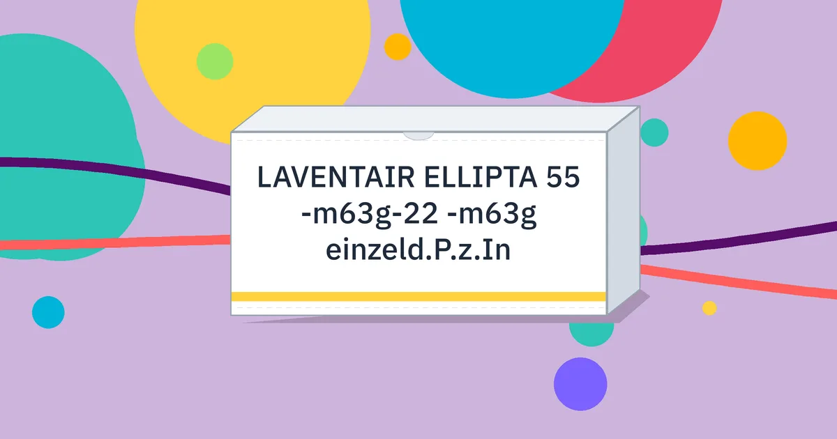Symbolbild: Packung mit der Aufschrift LAVENTAIR ELLIPTA 55 -m63g-22 -m63g einzeld.P.z.In (PZN 11329832) – Verfügbarkeit und Bezug in Apotheken in Frankfurt am Main