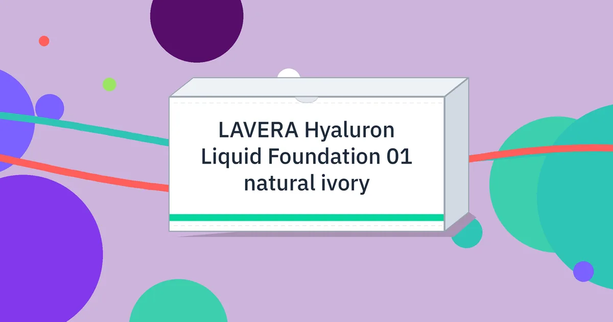 Symbolbild: Packung mit der Aufschrift LAVERA Hyaluron Liquid Foundation 01 natural ivory (PZN 16929086) – Verfügbarkeit und Bezug in Apotheken in Frankfurt am Main