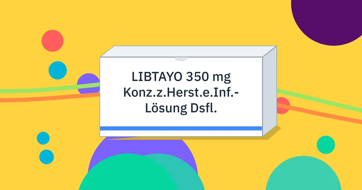 Symbolbild: Packung mit der Aufschrift LIBTAYO 350 mg Konz.z.Herst.e.Inf.-Lösung Dsfl. (PZN 14350100) – Verfügbarkeit und Bezug in Apotheken in Frankfurt am Main