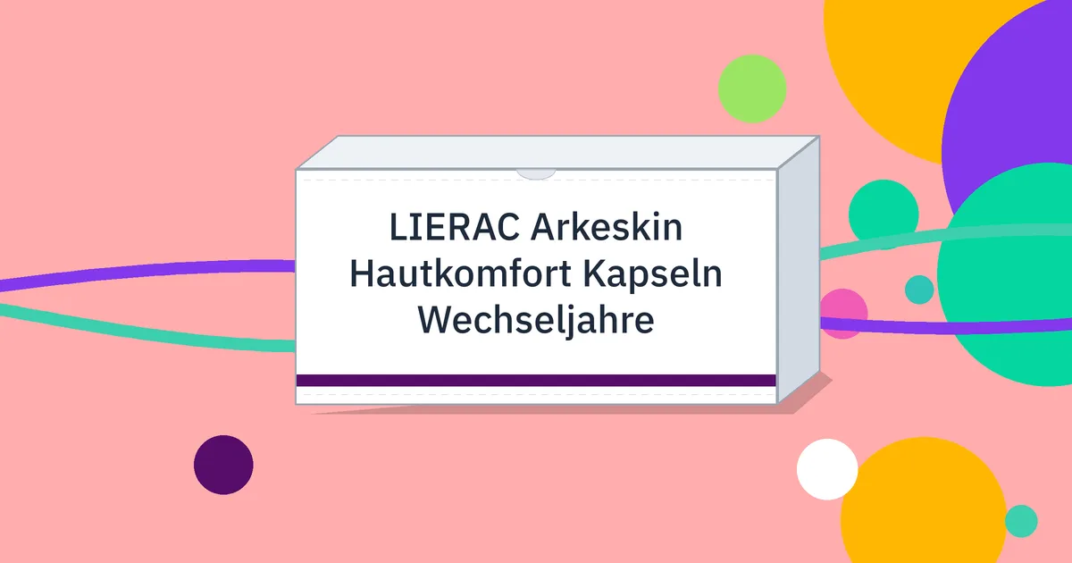 Symbolbild: Packung mit der Aufschrift LIERAC Arkeskin Hautkomfort Kapseln Wechseljahre (PZN 16876993) – Verfügbarkeit und Bezug in Apotheken in Frankfurt am Main