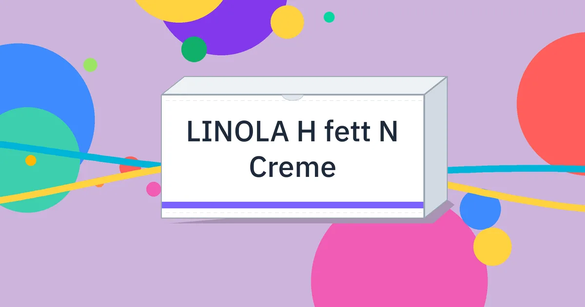 Symbolbild: Packung mit der Aufschrift LINOLA H fett N Creme (PZN 04662353) – Verfügbarkeit und Bezug in Apotheken in Frankfurt am Main