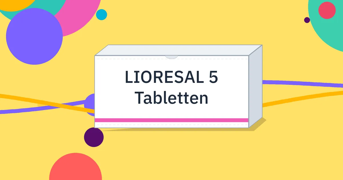 Symbolbild: Packung mit der Aufschrift LIORESAL 5 Tabletten (PZN 02181224) – Verfügbarkeit und Bezug in Apotheken in Frankfurt am Main
