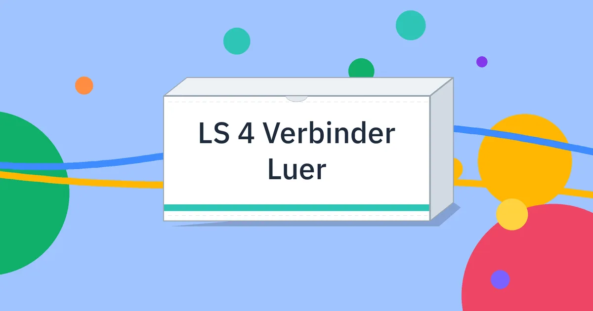 Symbolbild: Packung mit der Aufschrift LS 4 Verbinder Luer (PZN 02133018) – Verfügbarkeit und Bezug in Apotheken in Frankfurt am Main