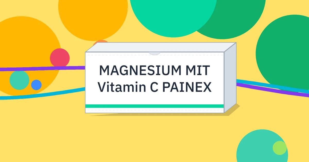 Symbolbild: Packung mit der Aufschrift MAGNESIUM MIT Vitamin C PAINEX (PZN 10047161) – Verfügbarkeit und Bezug in Apotheken in Frankfurt am Main