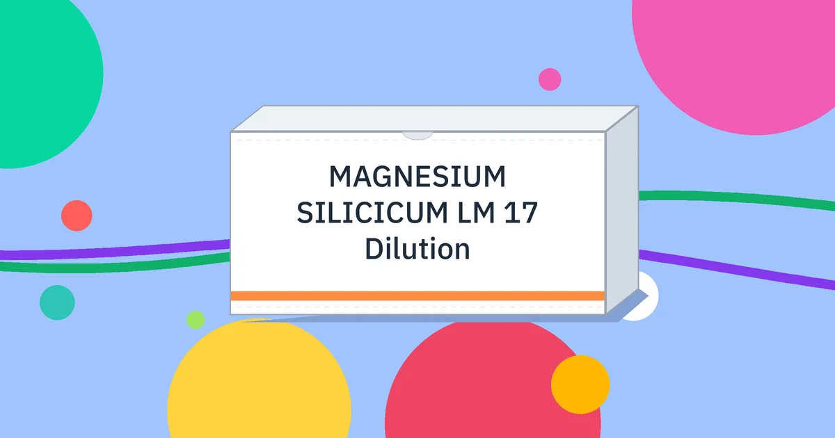 Symbolbild: Packung mit der Aufschrift MAGNESIUM SILICICUM LM 17 Dilution (PZN 12939716) – Verfügbarkeit und Bezug in Apotheken in Frankfurt am Main