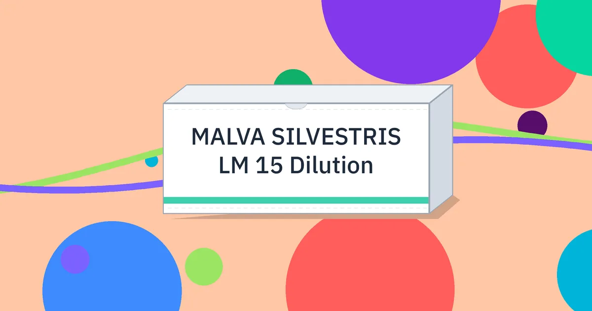 Symbolbild: Packung mit der Aufschrift MALVA SILVESTRIS LM 15 Dilution (PZN 13539918) – Verfügbarkeit und Bezug in Apotheken in Frankfurt am Main