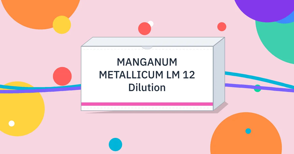 Symbolbild: Packung mit der Aufschrift MANGANUM METALLICUM LM 12 Dilution (PZN 02602803) – Verfügbarkeit und Bezug in Apotheken in Frankfurt am Main