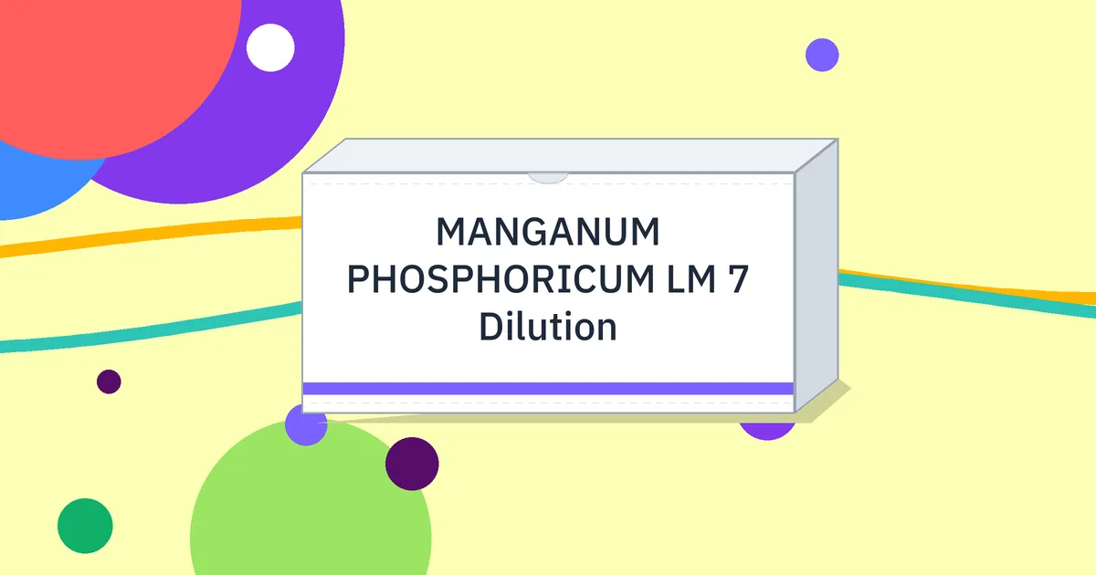 Symbolbild: Packung mit der Aufschrift MANGANUM PHOSPHORICUM LM 7 Dilution (PZN 12945496) – Verfügbarkeit und Bezug in Apotheken in Frankfurt am Main