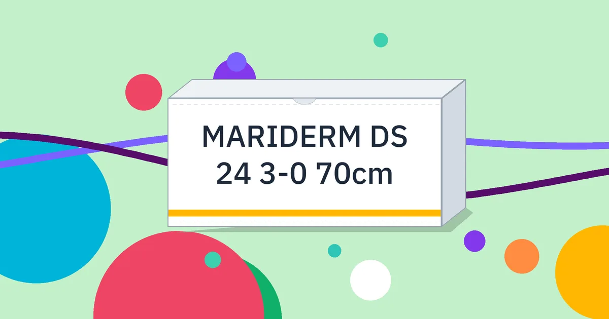 Symbolbild: Packung mit der Aufschrift MARIDERM DS 24 3-0 70cm (PZN 00548749) – Verfügbarkeit und Bezug in Apotheken in Frankfurt am Main