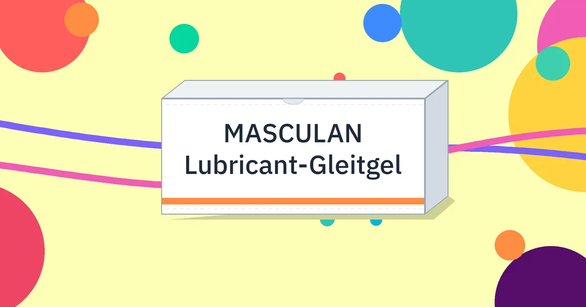 Symbolbild: Packung mit der Aufschrift MASCULAN Lubricant-Gleitgel (PZN 04606159) – Verfügbarkeit und Bezug in Apotheken in Frankfurt am Main