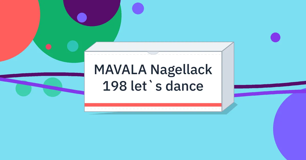 Symbolbild: Packung mit der Aufschrift MAVALA Nagellack 198 let`s dance (PZN 12457331) – Verfügbarkeit und Bezug in Apotheken in Frankfurt am Main