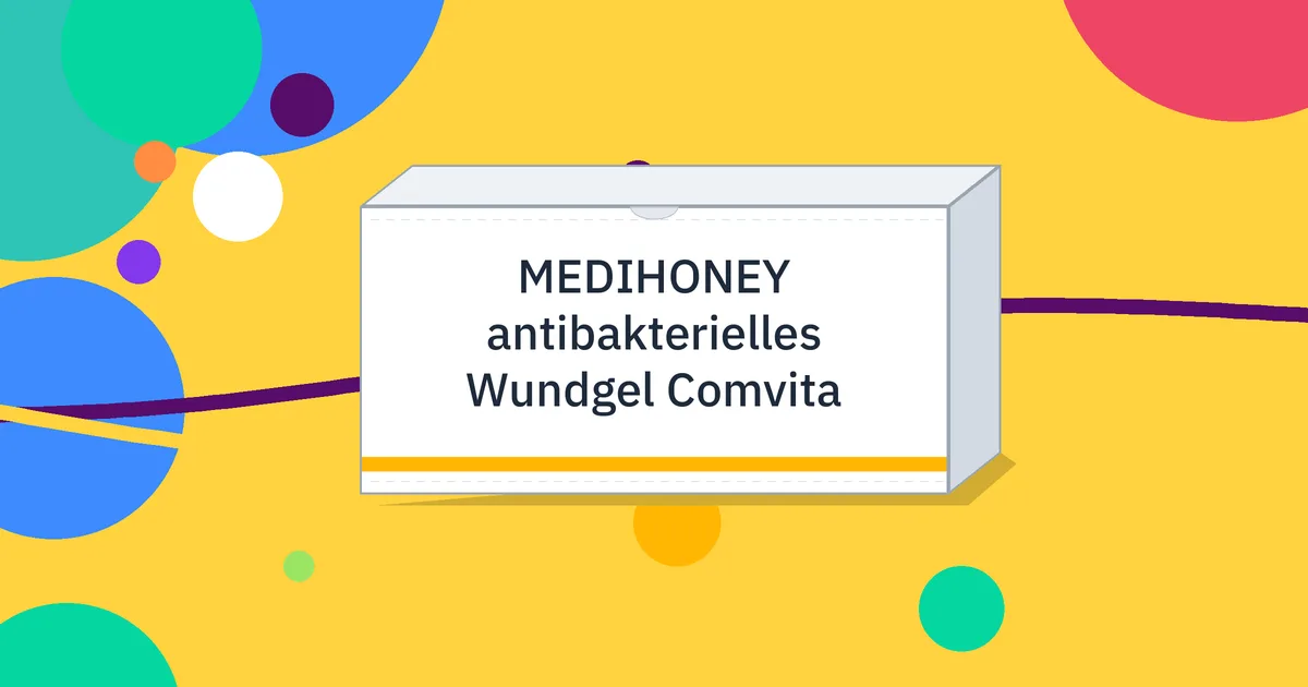 Symbolbild: Packung mit der Aufschrift MEDIHONEY antibakterielles Wundgel Comvita (PZN 09277424) – Verfügbarkeit und Bezug in Apotheken in Frankfurt am Main