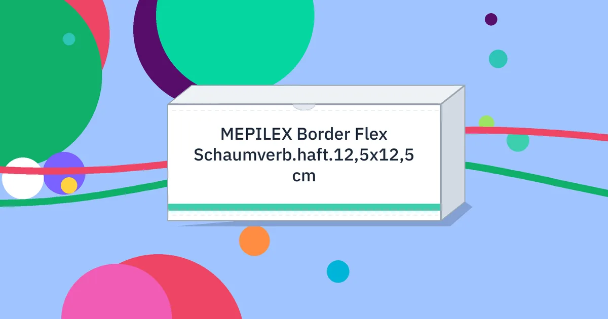 Symbolbild: Packung mit der Aufschrift MEPILEX Border Flex Schaumverb.haft.12,5x12,5 cm (PZN 19702147) – Verfügbarkeit und Bezug in Apotheken in Frankfurt am Main
