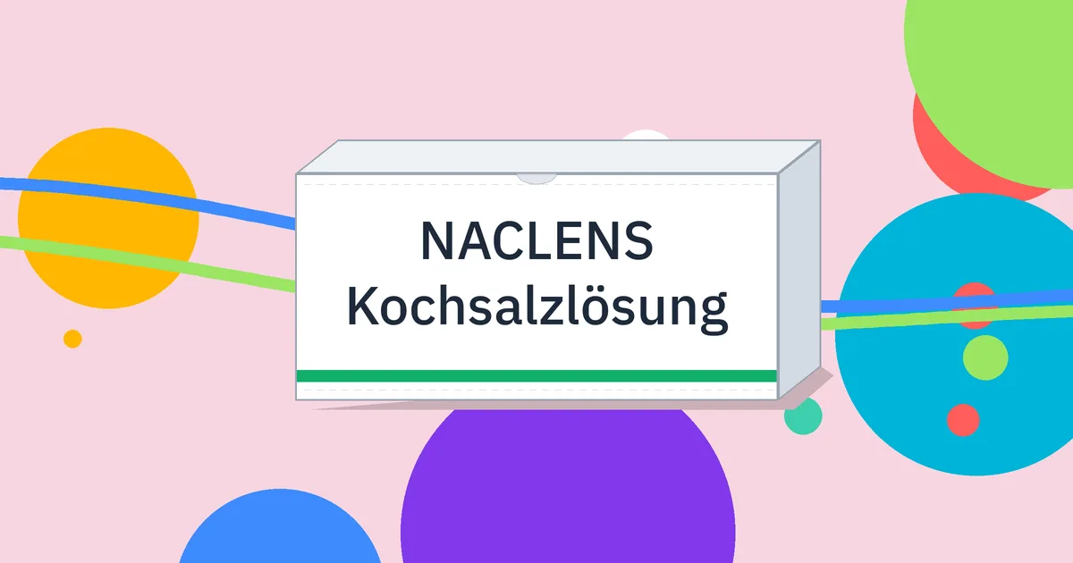 Symbolbild: Packung mit der Aufschrift NACLENS Kochsalzlösung (PZN 02249152) – Verfügbarkeit und Bezug in Apotheken in Frankfurt am Main