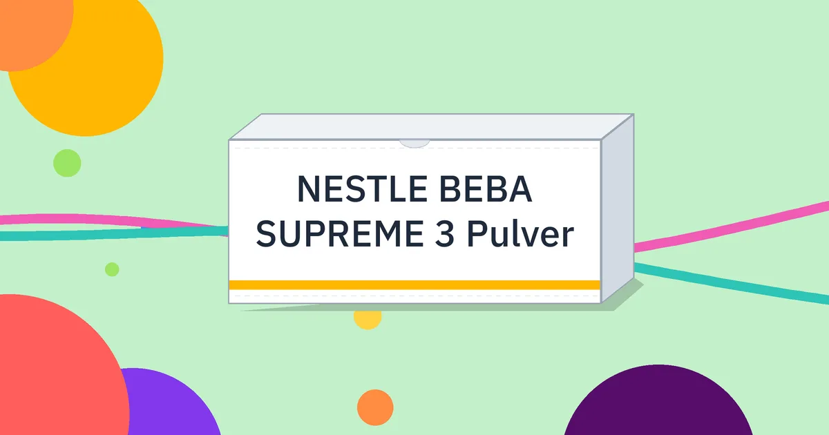 Symbolbild: Packung mit der Aufschrift NESTLE BEBA SUPREME 3 Pulver (PZN 14334302) – Verfügbarkeit und Bezug in Apotheken in Frankfurt am Main