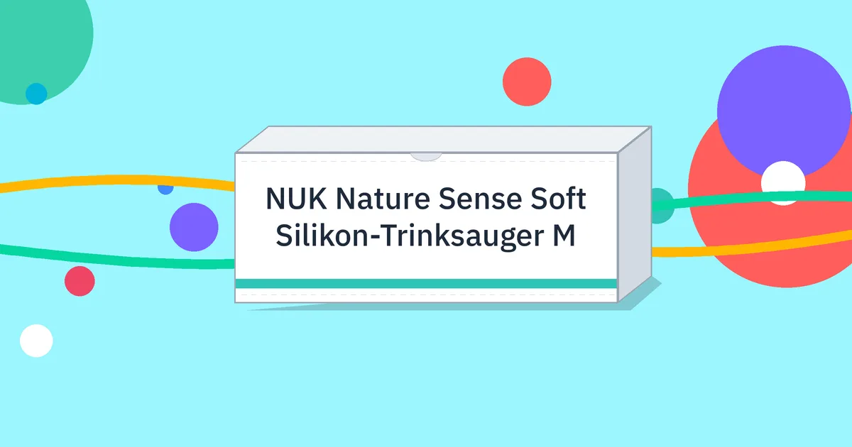 Symbolbild: Packung mit der Aufschrift NUK Nature Sense Soft Silikon-Trinksauger M (PZN 16564880) – Verfügbarkeit und Bezug in Apotheken in Frankfurt am Main