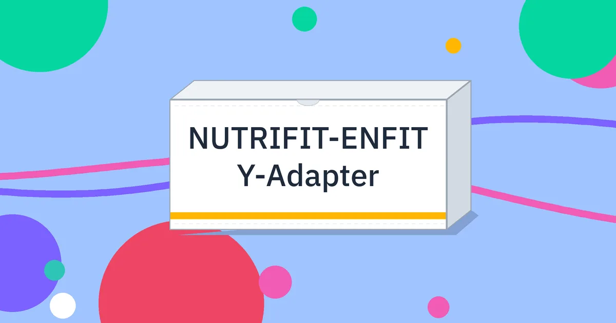 Symbolbild: Packung mit der Aufschrift NUTRIFIT-ENFIT Y-Adapter (PZN 14174577) – Verfügbarkeit und Bezug in Apotheken in Frankfurt am Main