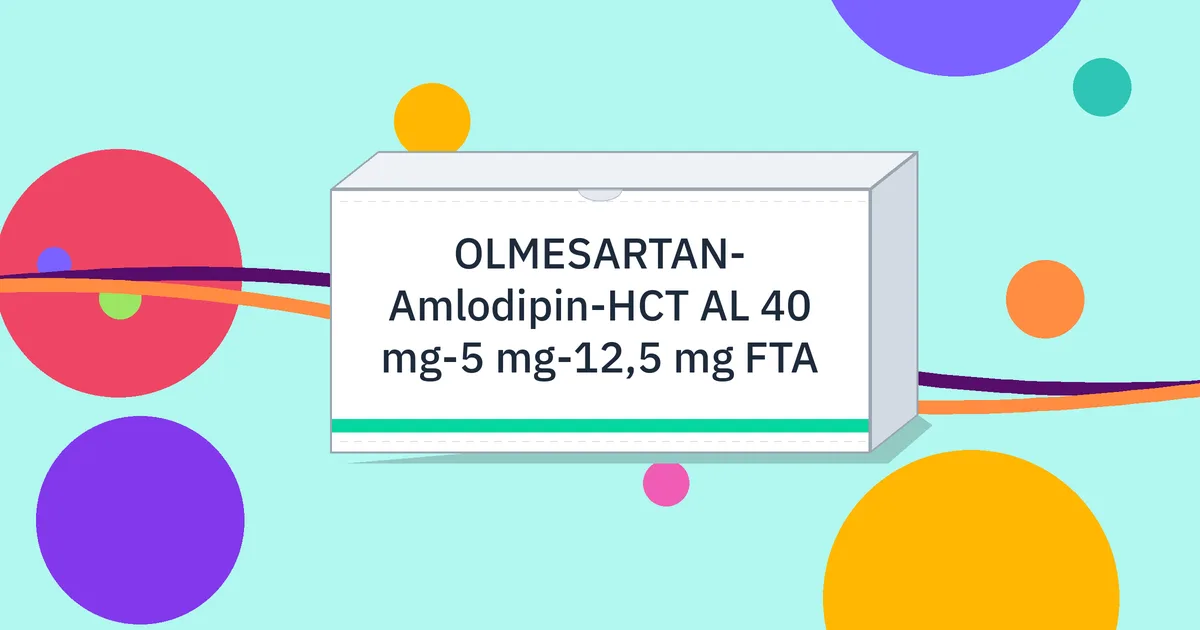 Symbolbild: Packung mit der Aufschrift OLMESARTAN-Amlodipin-HCT AL 40 mg-5 mg-12,5 mg FTA (PZN 16736140) – Verfügbarkeit und Bezug in Apotheken in Frankfurt am Main