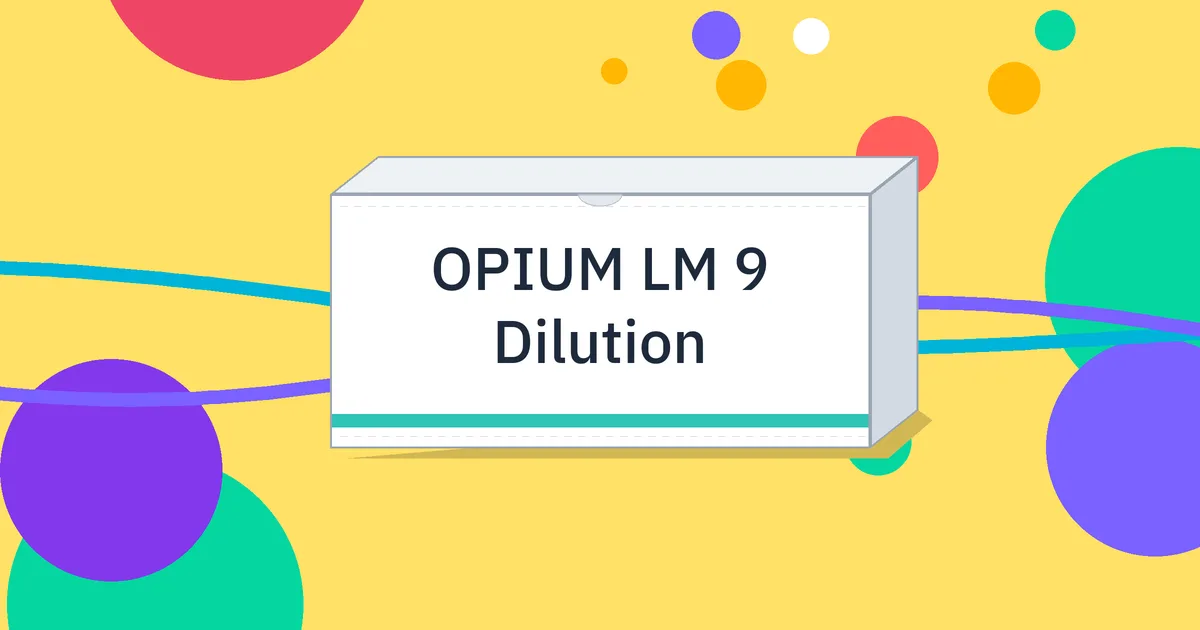 Symbolbild: Packung mit der Aufschrift OPIUM LM 9 Dilution (PZN 12972085) – Verfügbarkeit und Bezug in Apotheken in Frankfurt am Main