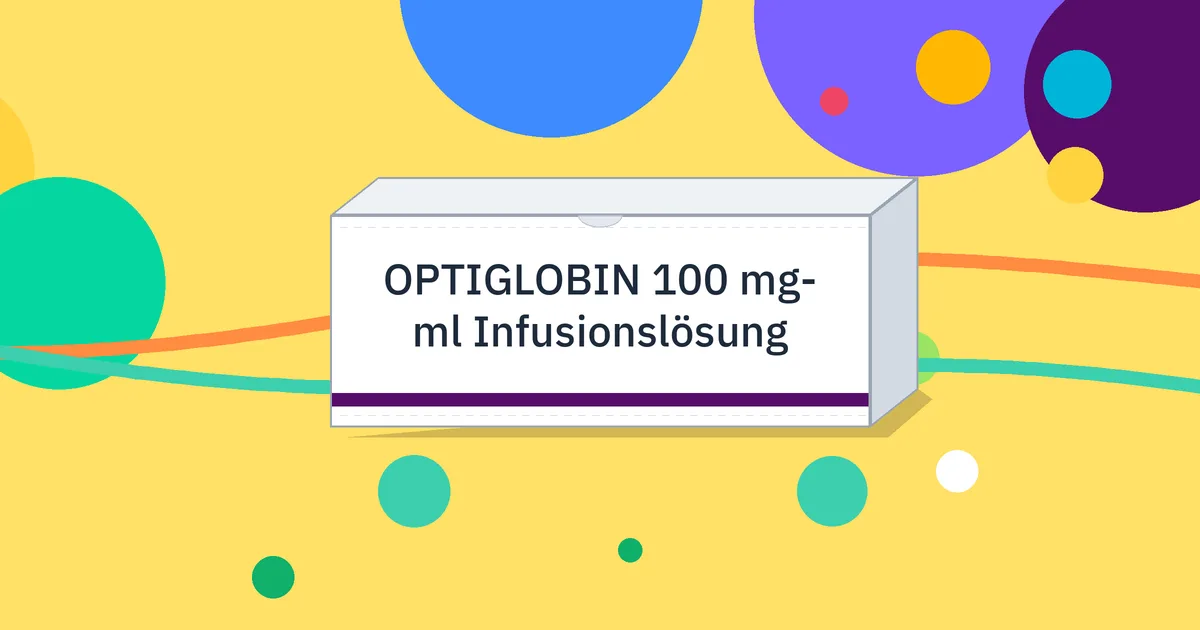 Symbolbild: Packung mit der Aufschrift OPTIGLOBIN 100 mg-ml Infusionslösung (PZN 17275652) – Verfügbarkeit und Bezug in Apotheken in Frankfurt am Main