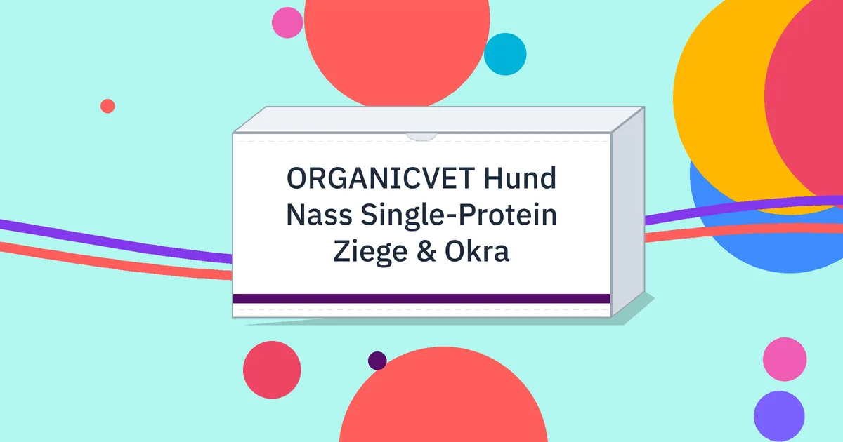 Symbolbild: Packung mit der Aufschrift ORGANICVET Hund Nass Single-Protein Ziege & Okra (PZN 12376101) – Verfügbarkeit und Bezug in Apotheken in Frankfurt am Main