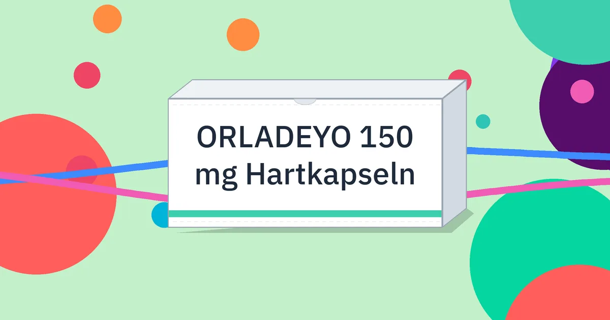 Symbolbild: Packung mit der Aufschrift ORLADEYO 150 mg Hartkapseln (PZN 18041821) – Verfügbarkeit und Bezug in Apotheken in Frankfurt am Main
