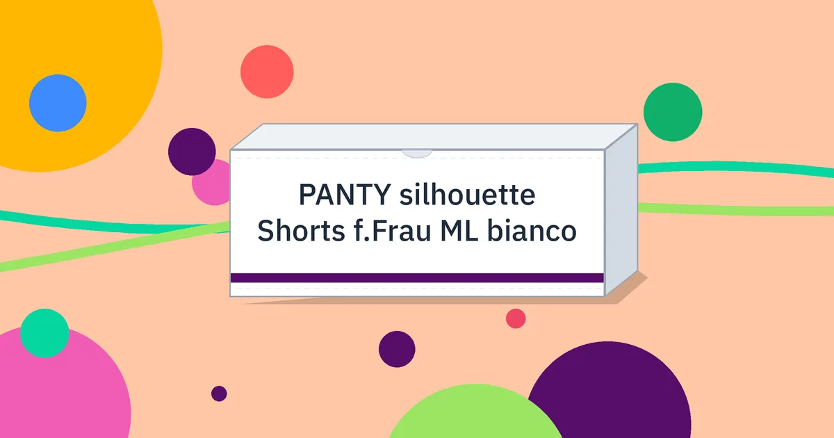 Symbolbild: Packung mit der Aufschrift PANTY silhouette Shorts f.Frau ML bianco (PZN 16191870) – Verfügbarkeit und Bezug in Apotheken in Frankfurt am Main