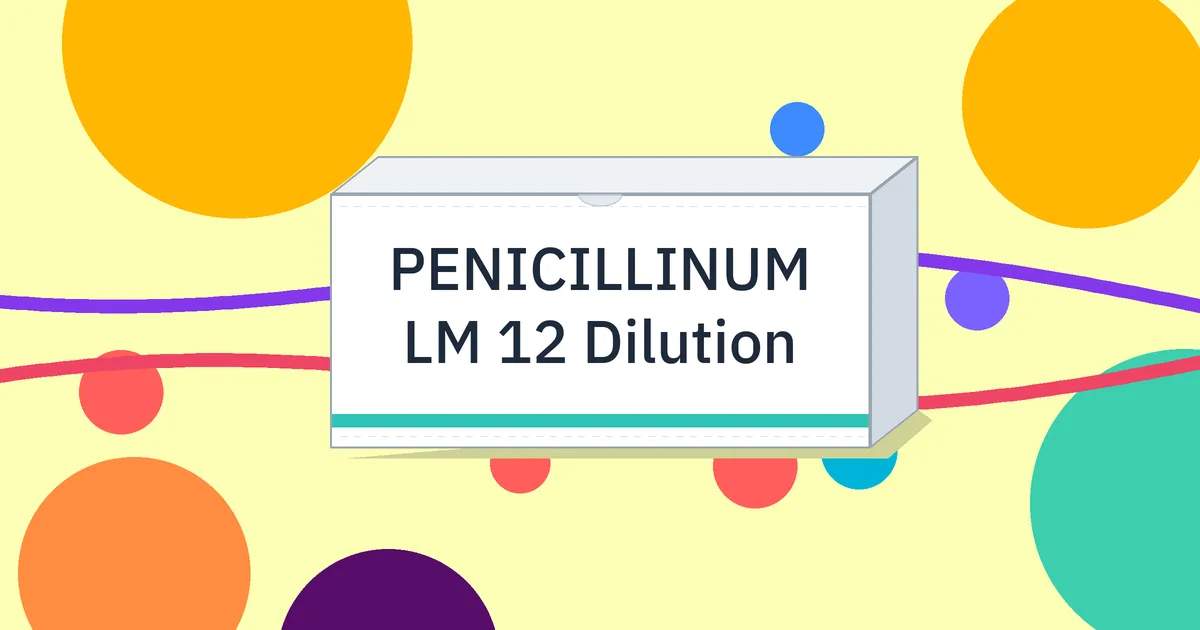 Symbolbild: Packung mit der Aufschrift PENICILLINUM LM 12 Dilution (PZN 12977237) – Verfügbarkeit und Bezug in Apotheken in Frankfurt am Main