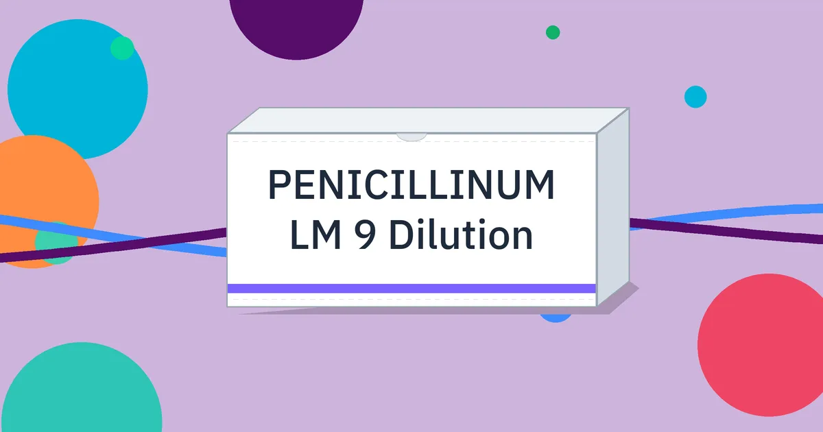 Symbolbild: Packung mit der Aufschrift PENICILLINUM LM 9 Dilution (PZN 12977183) – Verfügbarkeit und Bezug in Apotheken in Frankfurt am Main