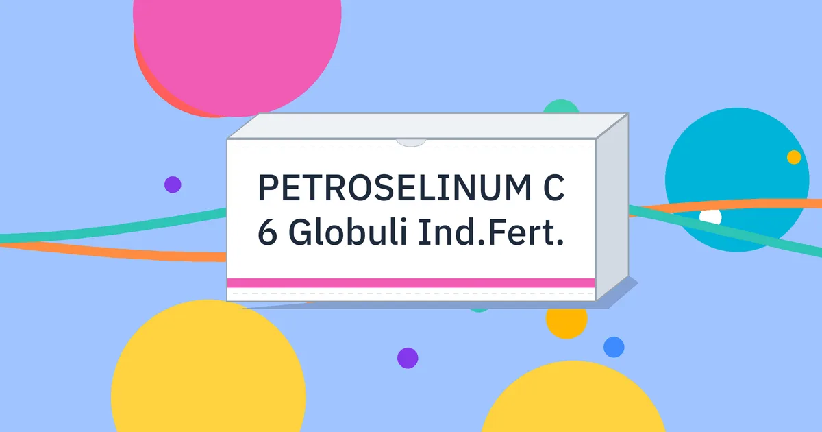 Symbolbild: Packung mit der Aufschrift PETROSELINUM C 6 Globuli Ind.Fert. (PZN 17679438) – Verfügbarkeit und Bezug in Apotheken in Frankfurt am Main