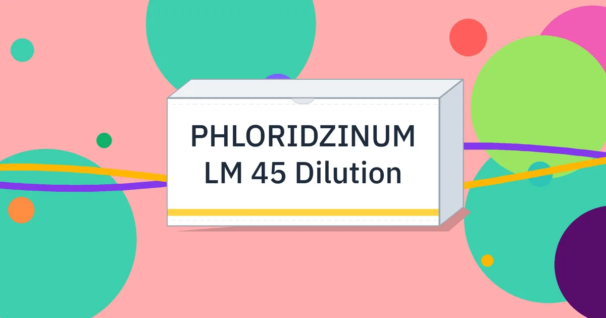 Symbolbild: Packung mit der Aufschrift PHLORIDZINUM LM 45 Dilution (PZN 13639494) – Verfügbarkeit und Bezug in Apotheken in Frankfurt am Main