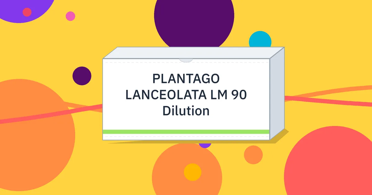 Symbolbild: Packung mit der Aufschrift PLANTAGO LANCEOLATA LM 90 Dilution (PZN 13037418) – Verfügbarkeit und Bezug in Apotheken in Frankfurt am Main