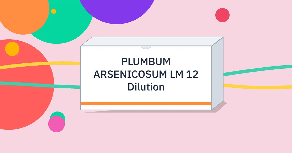 Symbolbild: Packung mit der Aufschrift PLUMBUM ARSENICOSUM LM 12 Dilution (PZN 13039280) – Verfügbarkeit und Bezug in Apotheken in Frankfurt am Main