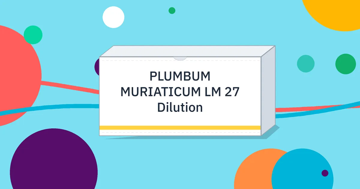 Symbolbild: Packung mit der Aufschrift PLUMBUM MURIATICUM LM 27 Dilution (PZN 13041733) – Verfügbarkeit und Bezug in Apotheken in Frankfurt am Main