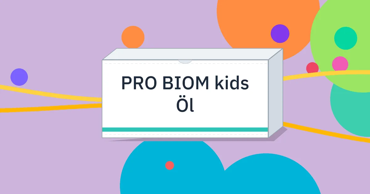 Symbolbild: Packung mit der Aufschrift PRO BIOM kids Öl (PZN 20834316) – Verfügbarkeit und Bezug in Apotheken in Frankfurt am Main