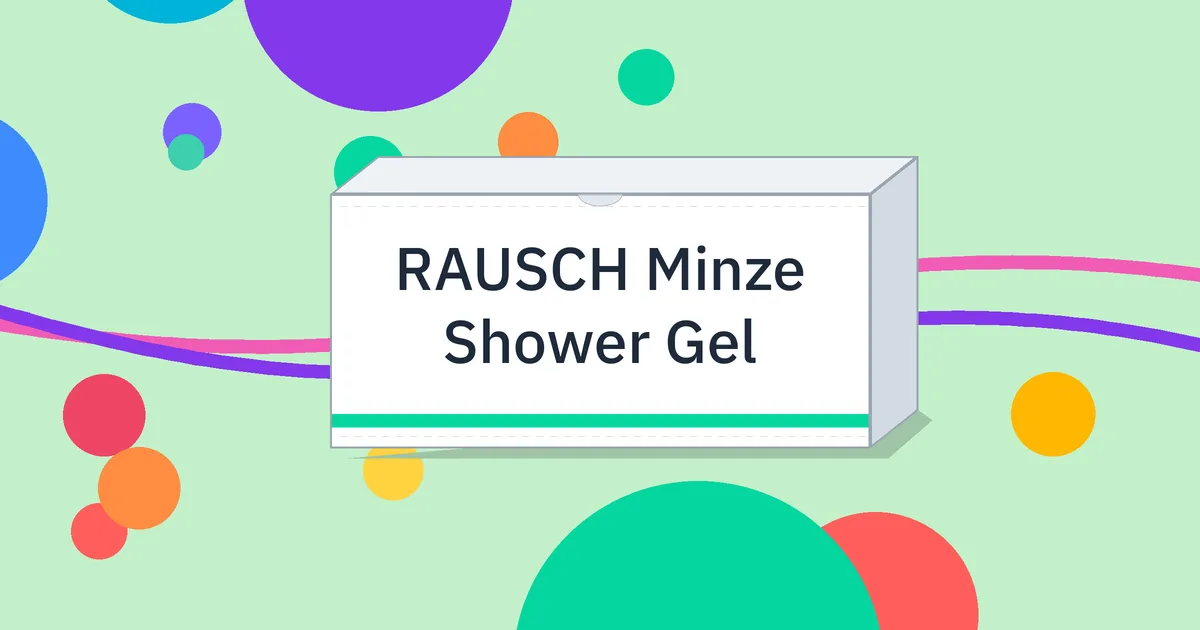 Symbolbild: Packung mit der Aufschrift RAUSCH Minze Shower Gel (PZN 15197066) – Verfügbarkeit und Bezug in Apotheken in Frankfurt am Main