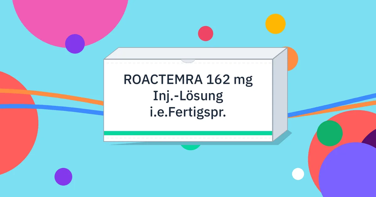 Symbolbild: Packung mit der Aufschrift ROACTEMRA 162 mg Inj.-Lösung i.e.Fertigspr. (PZN 11171377) – Verfügbarkeit und Bezug in Apotheken in Frankfurt am Main