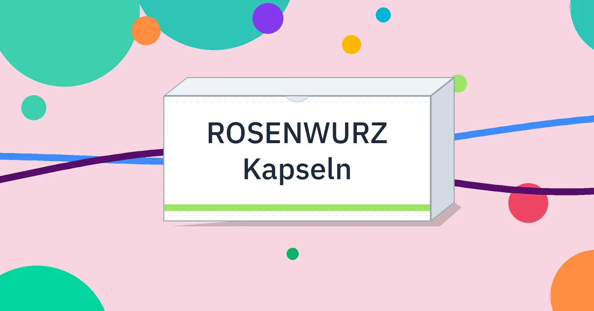 Symbolbild: Packung mit der Aufschrift ROSENWURZ Kapseln (PZN 04187691) – Verfügbarkeit und Bezug in Apotheken in Frankfurt am Main
