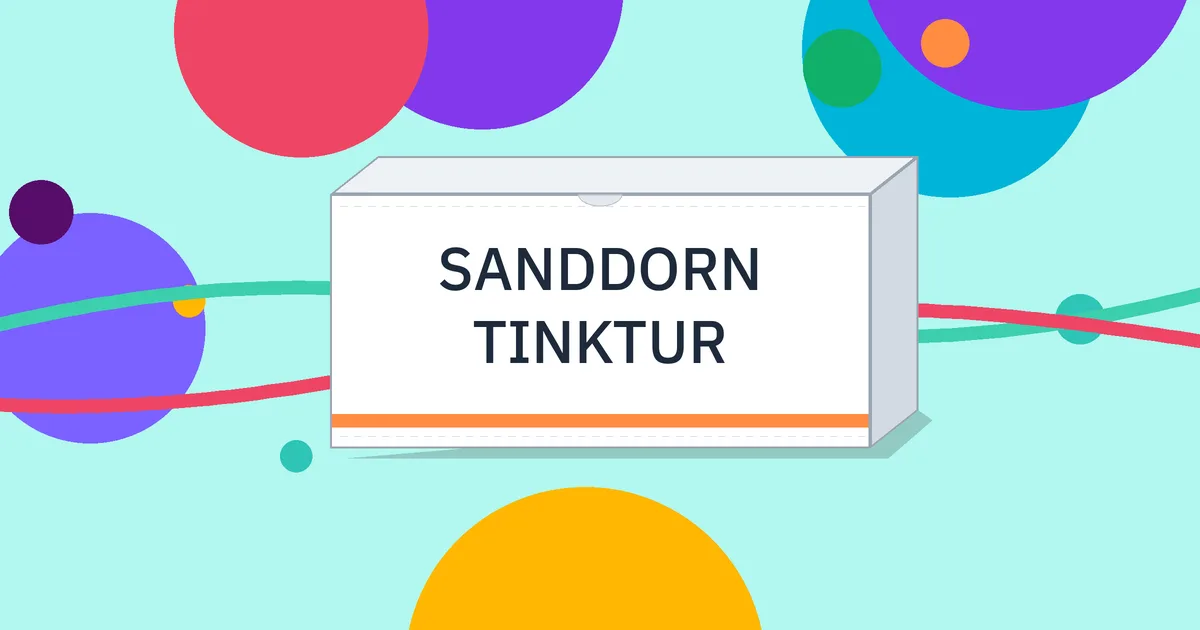 Symbolbild: Packung mit der Aufschrift SANDDORN TINKTUR (PZN 17187149) – Verfügbarkeit und Bezug in Apotheken in Frankfurt am Main